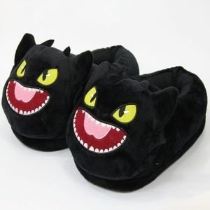 Plush cute black bat shoes & slippers - China Custom Plush Toys Supplier